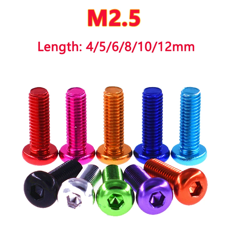 5pcs-M2-5-Round-Aluminium-Alloy-Screws-Hex-Socket-Button-Head-Allen ...