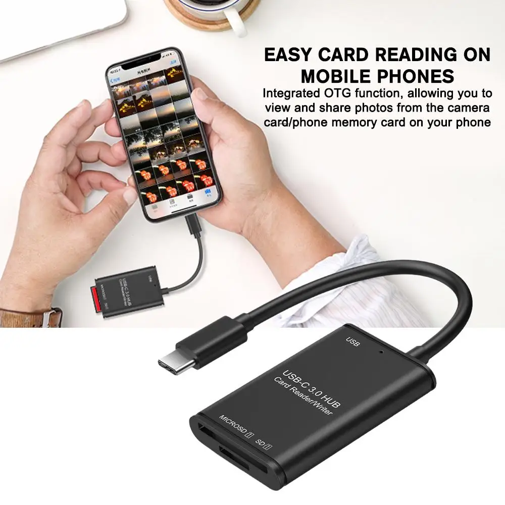 Card-Reader-USB-C-To-SD-Card-Reader-Writer-OTG-Adapter-High-Function ...
