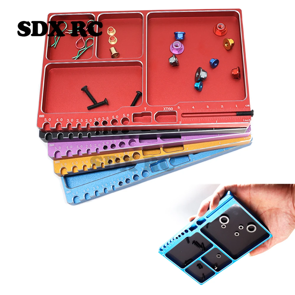 Multifunction Tool Screw Tray Plate With Magnet For RC Car TRX4 SCX10 ...