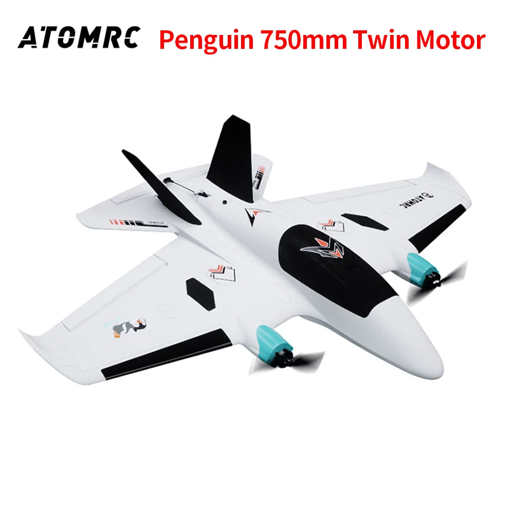 ATOMRC Penguin Fixed Wing Twin Motor 750mm Wingspan FPV Aircraft RC ...