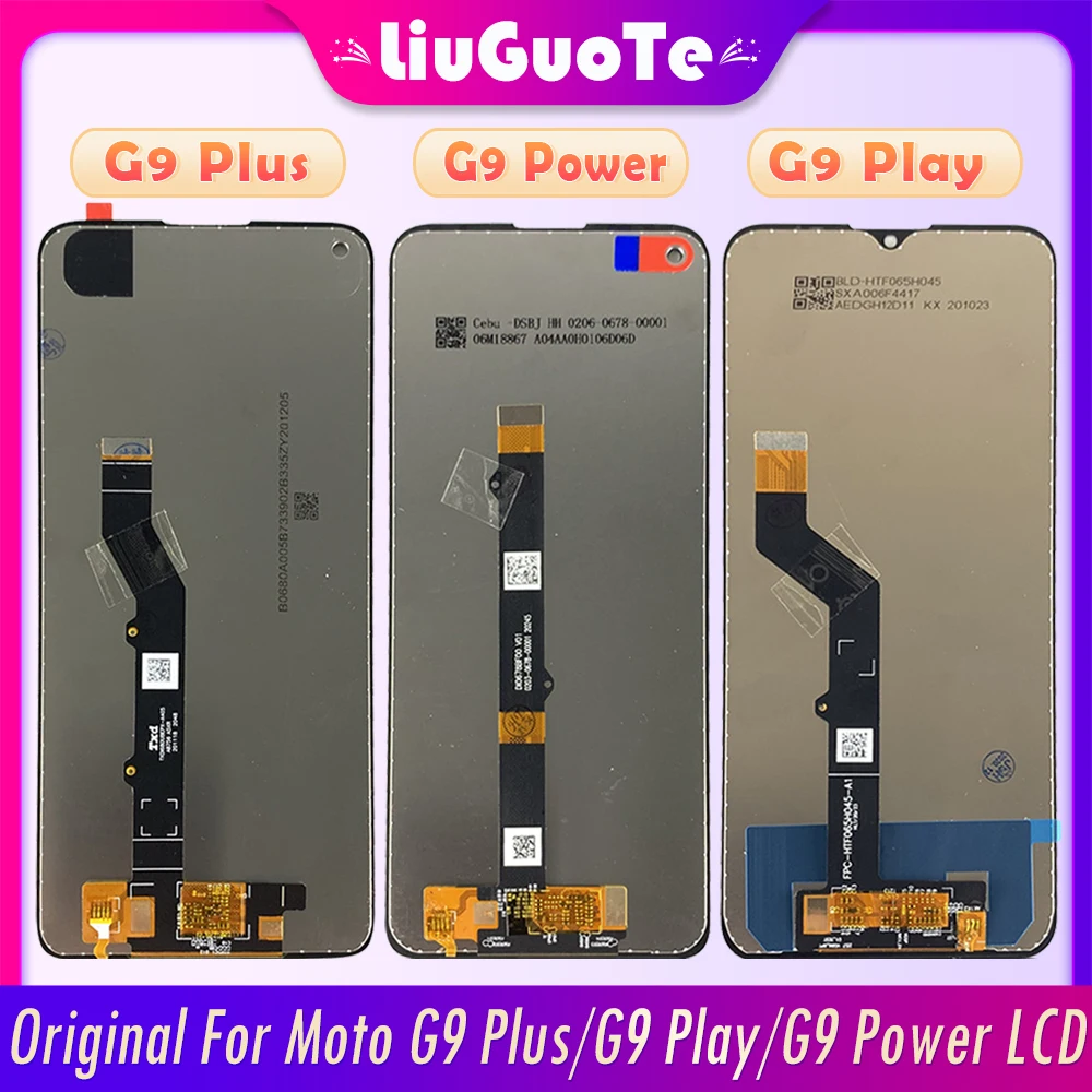 Original LCD For Motorola G9 Play Lcd Screen Display Touch Digitizer Assembly For Moto G9 Plus ...