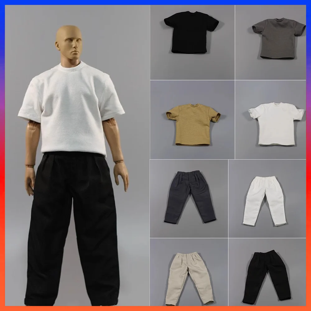 HAILI TOYS HF008 1/6 Scale Male Soldier's Casual T-shirt And Trousers ...