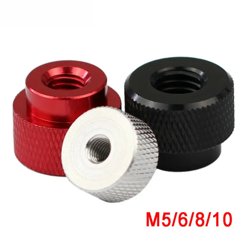 1Pcs-Through-Hole-Nut-Aluminium-Alloy-Knurled-Thumb-Nuts-Thin-Tall ...