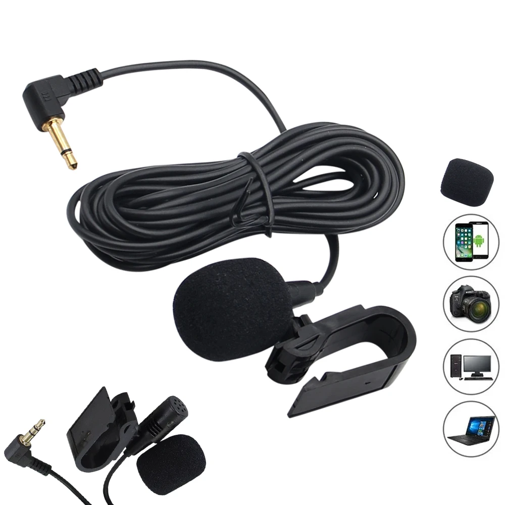 3m-Professionals-Car-Audio-Microphone-3-5mm-Clip-Jack-Plug-Mic-Stereo ...