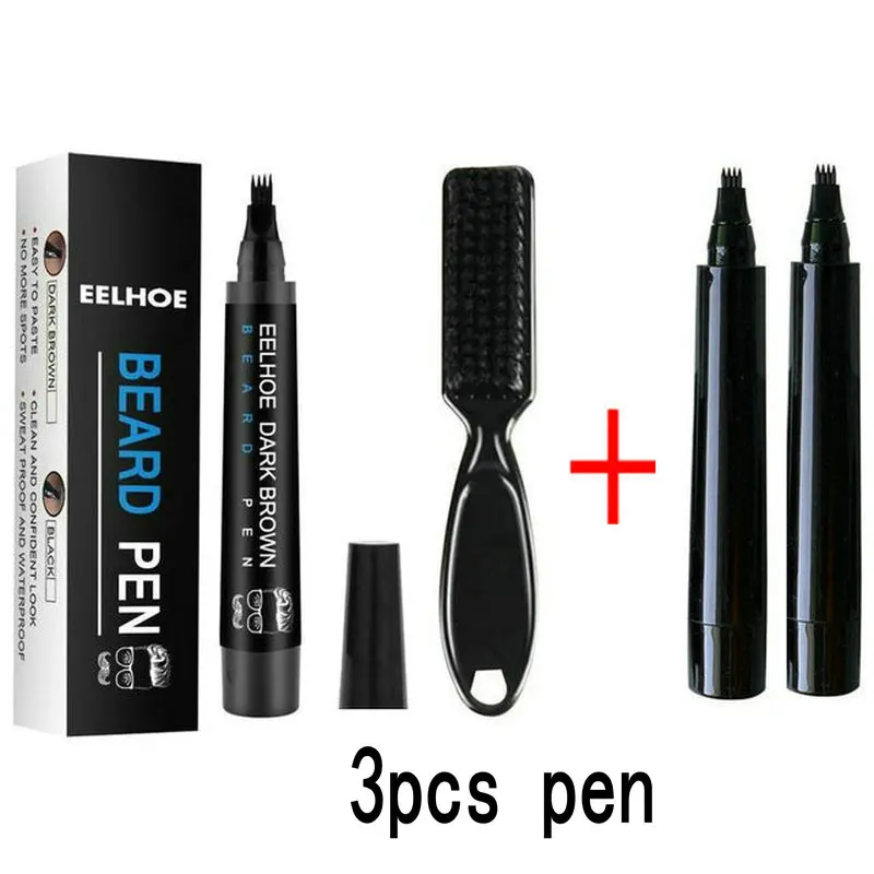 Hot Sale Beard Filling Pen Kit Beard Enhancer Brush Beard Coloring ...
