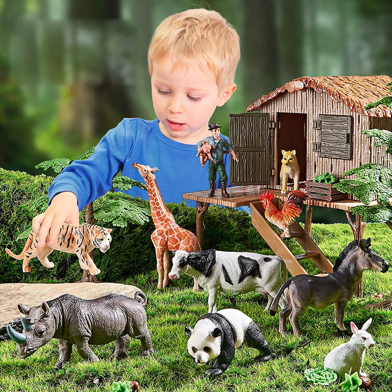Farm-Animals-Toy-12-Pieces-Plastic-Farm-Animals-Figurines-Educational ...