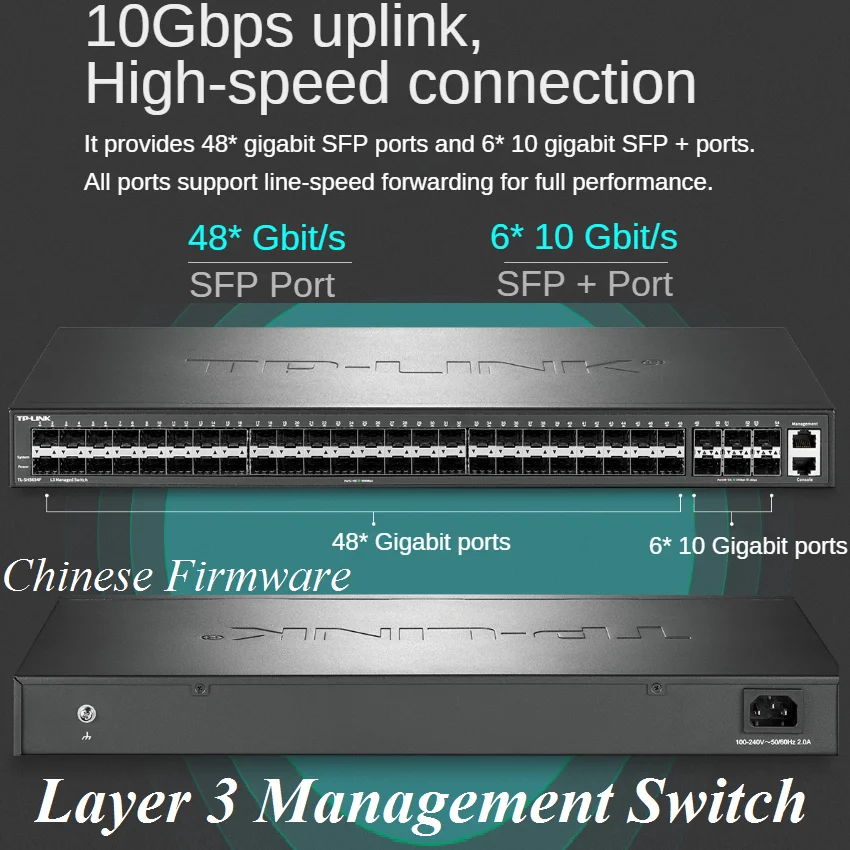 10Gbps-Ethernet-Network-Switch-6-10000Mbps-SFP-Optical-Ports-Layer-3 ...
