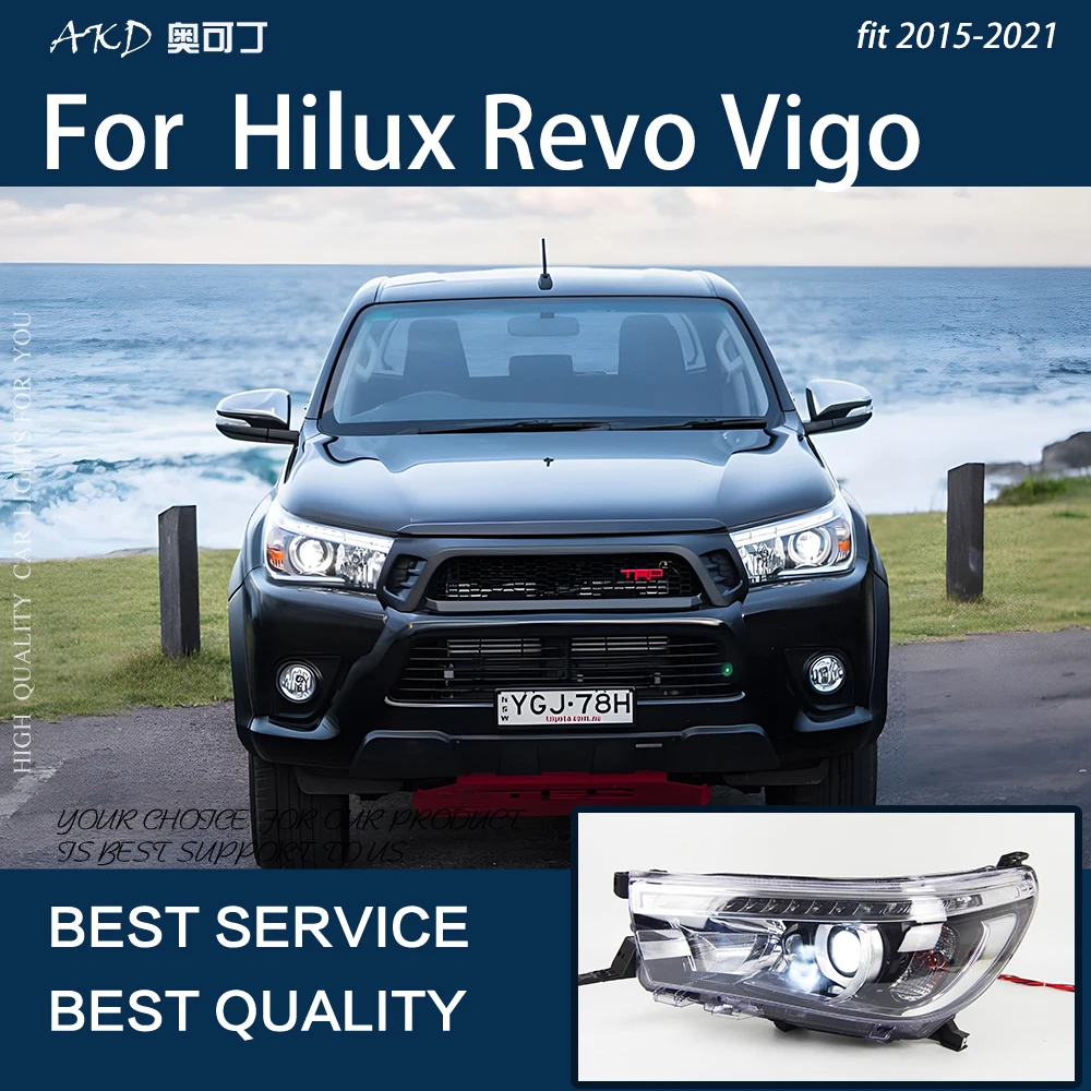 Car-Lights-For-Hilux-Revo-Rocco-Vigo-2015-2021-LED-Auto-Headlight ...