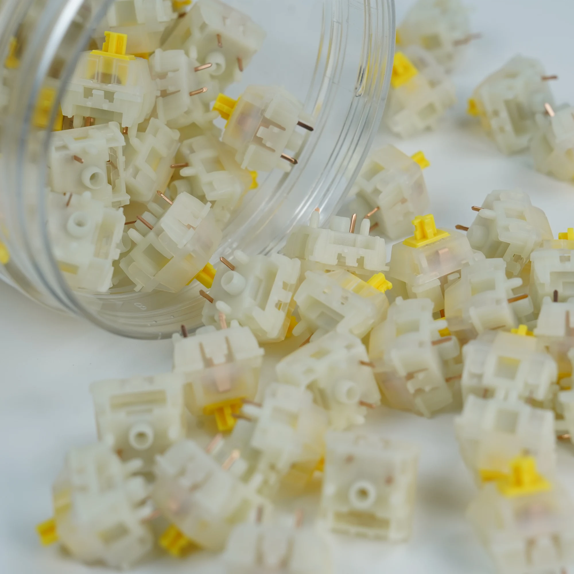 Gateron Cap Yellow Switch/Milky Yellow Factory Lubed Gateron Brown ...