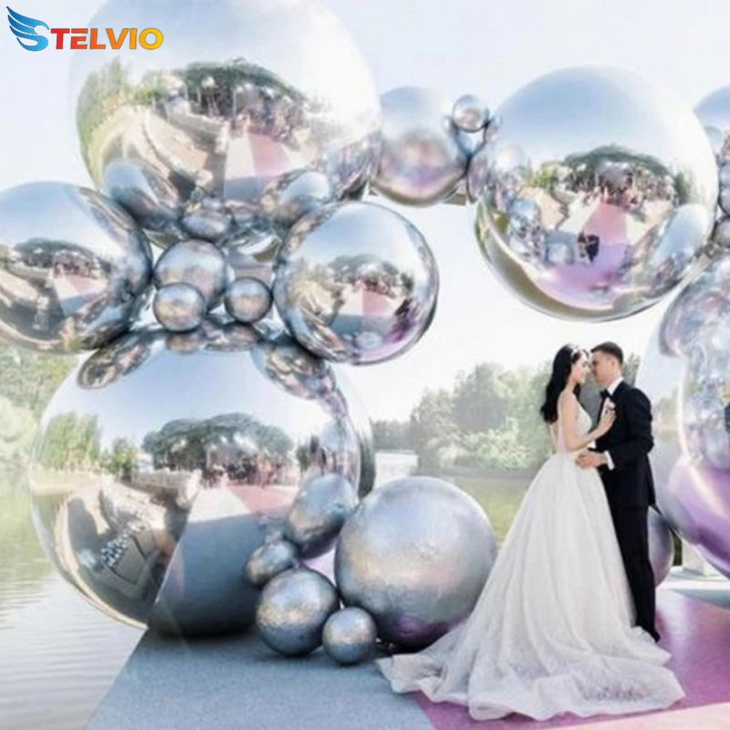 Giant-Outdoor-Silver-Inflatable-Mirror-Ball-For-Party-Decoration-50cm ...