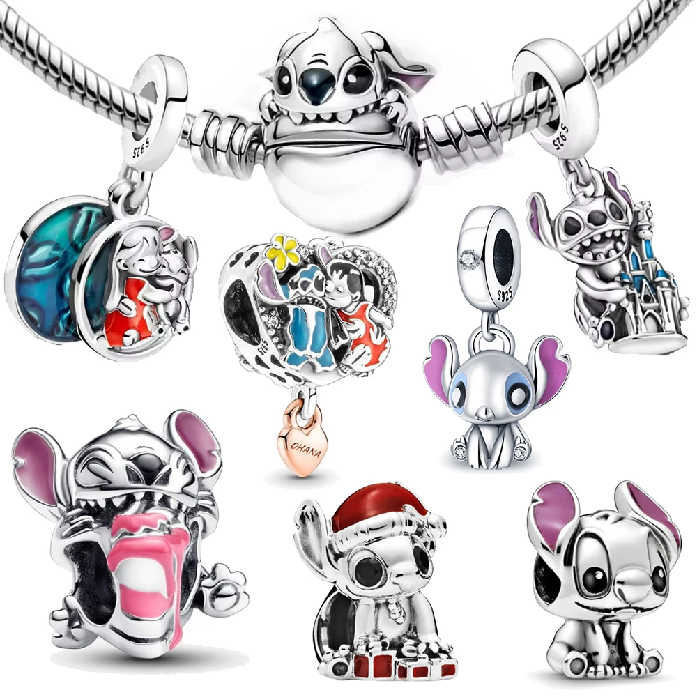 Disney-abalorios-de-la-serie-Lilo-Stitch-para-mujer-pulsera-de-plata ...