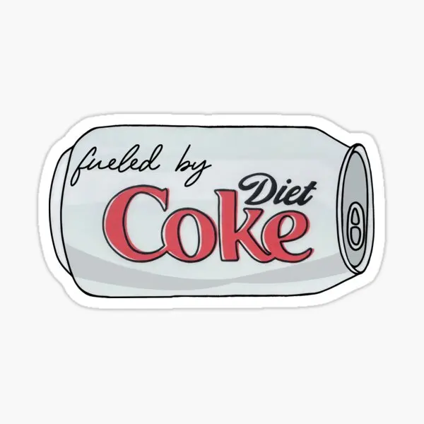 Fueled By Diet Coke 5PCS Stickers for Window Cartoon Room Home ...
