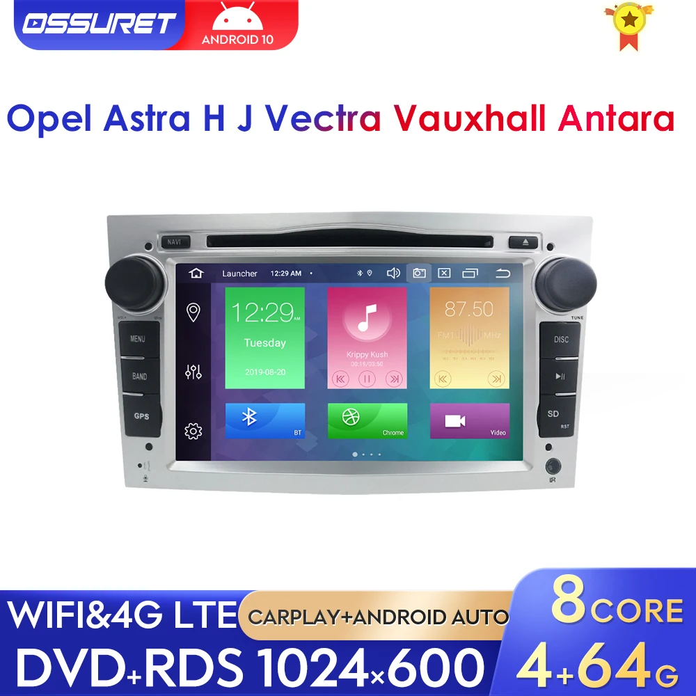 8core 4g 64g Android Car Radio Dvd For Opel Astra H J Vauxhall Antara ...