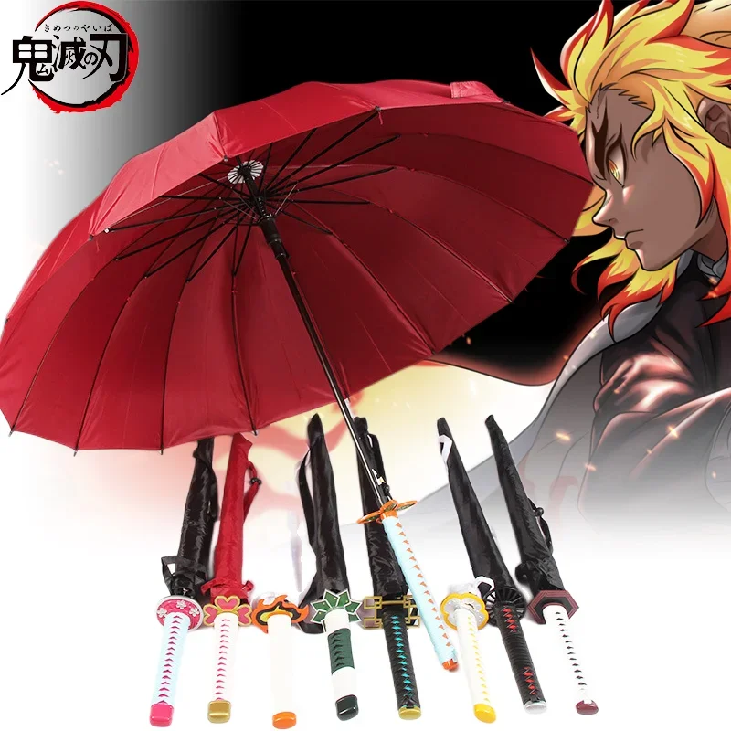 Anime-Demon-Slayer-Katana-Umbrellas-Windproof-Long-Handle-Kyoujurou ...
