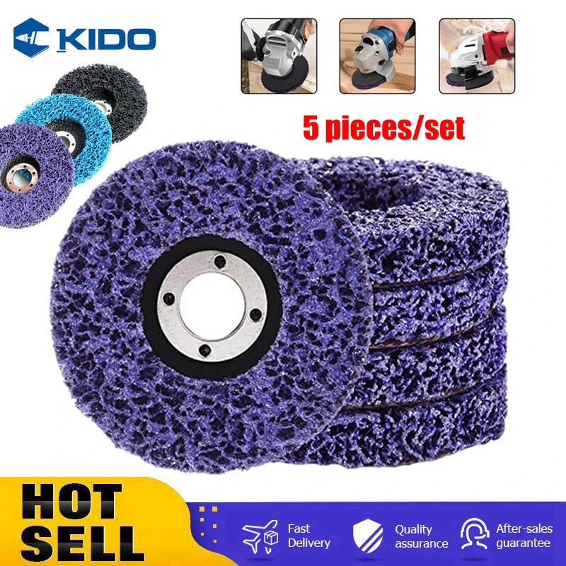 5Pcs-125mm-Diamond-Grinding-Disc-Polishing-Strip-Disc-Abrasive-Wheels ...