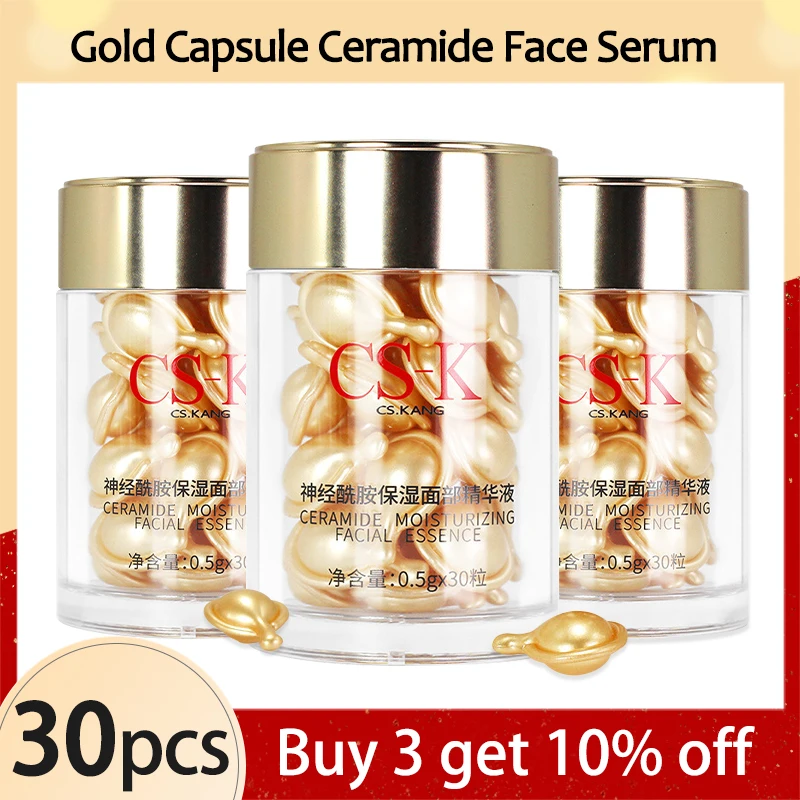 30-90Pcs-Highly-Concentrated-Ceramide-Face-Capsule-Serum-Moisturizing ...