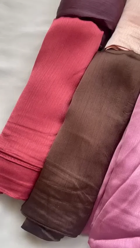 Imported Crinkle Silk Hijab-Stoler Multi Color For Girls & Women | Daraz.pk