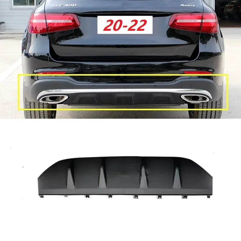 Rear-bumper-spoiler-chrome-trim-panel-For-Mercedes-Benz-GLC-Class-W253 ...