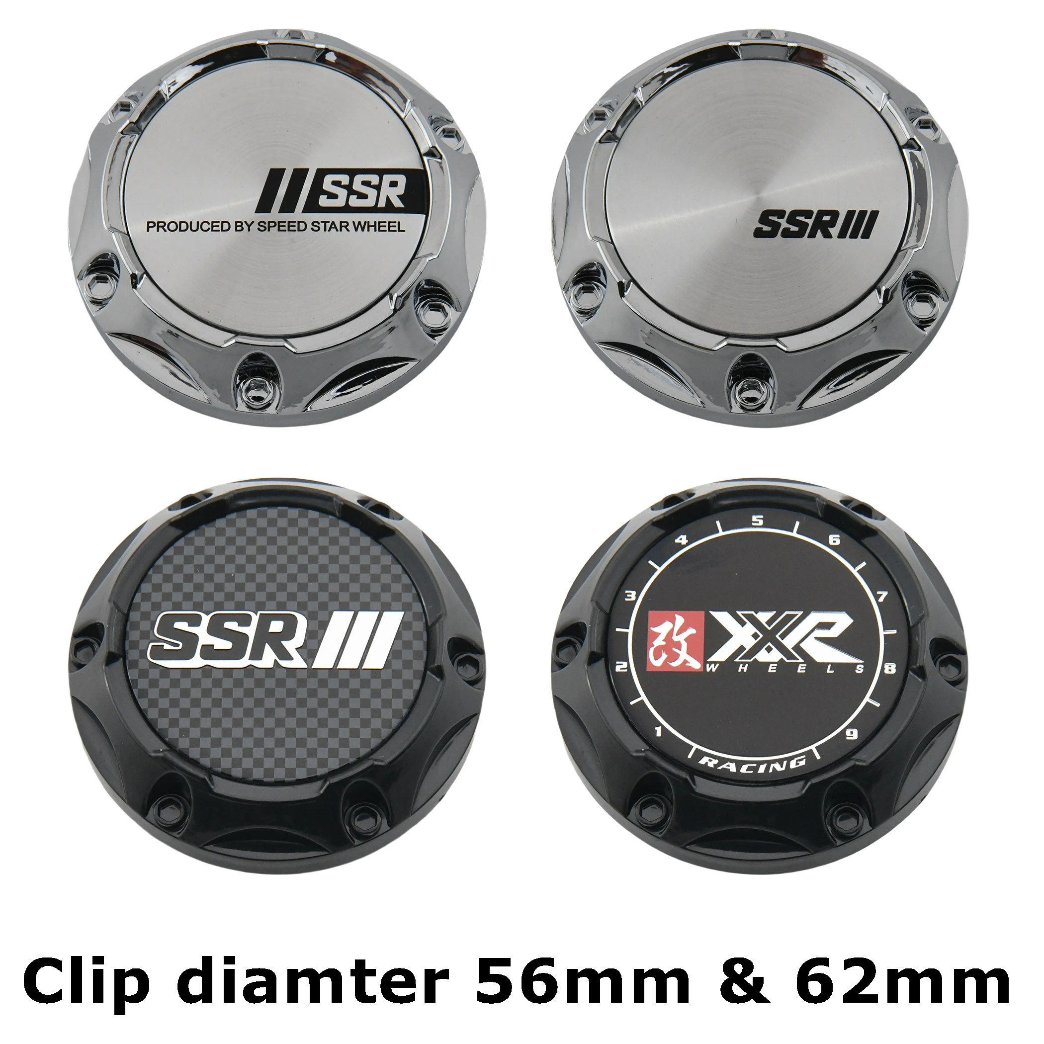 1Set/4PCS 64MM & 68MM Cap For Rims XXR SSR Emblem Wheel Center Cap ...