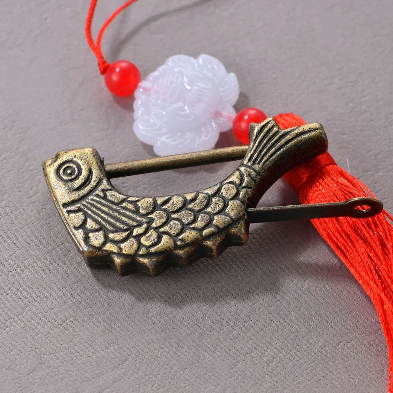 Mini antique small lock head Chinese style do old box padlock retro ...