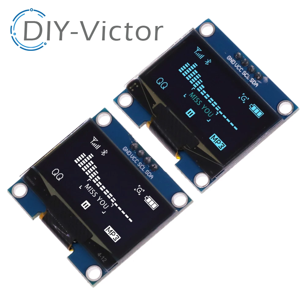 1-3-OLED-Module-1-3-inch-Display-Module-White-Blue-128X64SPI-IIC-I2C ...