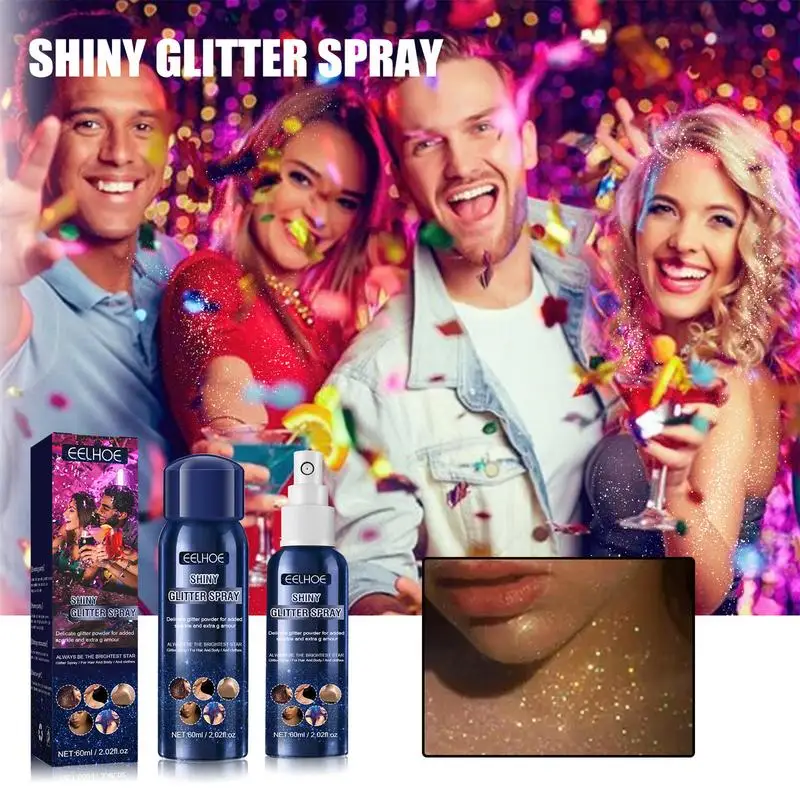 Spray de brillo brillante para ropa y cabello, Spray de tela brillante ...