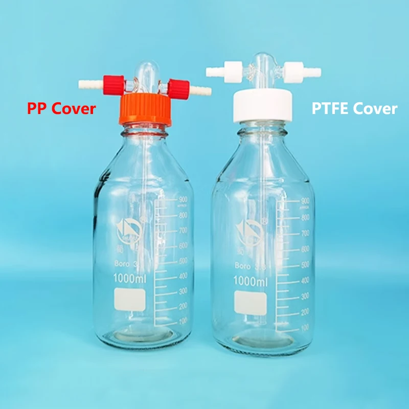 Pressure resistant buffer bottle, Woulff's bottle, Gas washing bottle