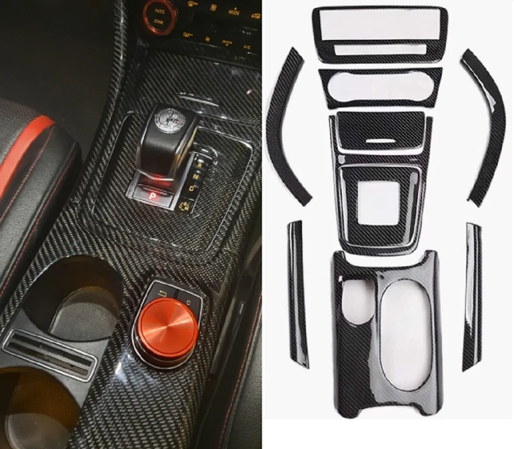 Real-Carbon-Fiber-Car-Interior-Trim-Kit-Set-For-Mercedes-Benz-CLA45 ...