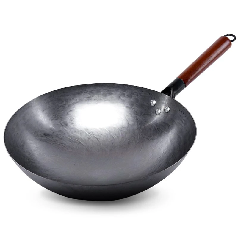 Iron-Wok-30cm-Hand-Forging-Iron-Woks-Pre-seasoned-Kitchen-Cooking-Pot ...