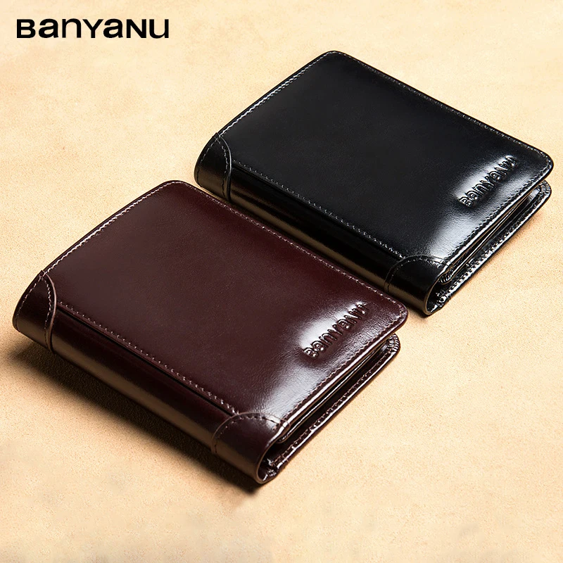BANYANU-Anti-Rfid-Classic-Style-Wallet-Genuine-Leather-Men-Wallets ...