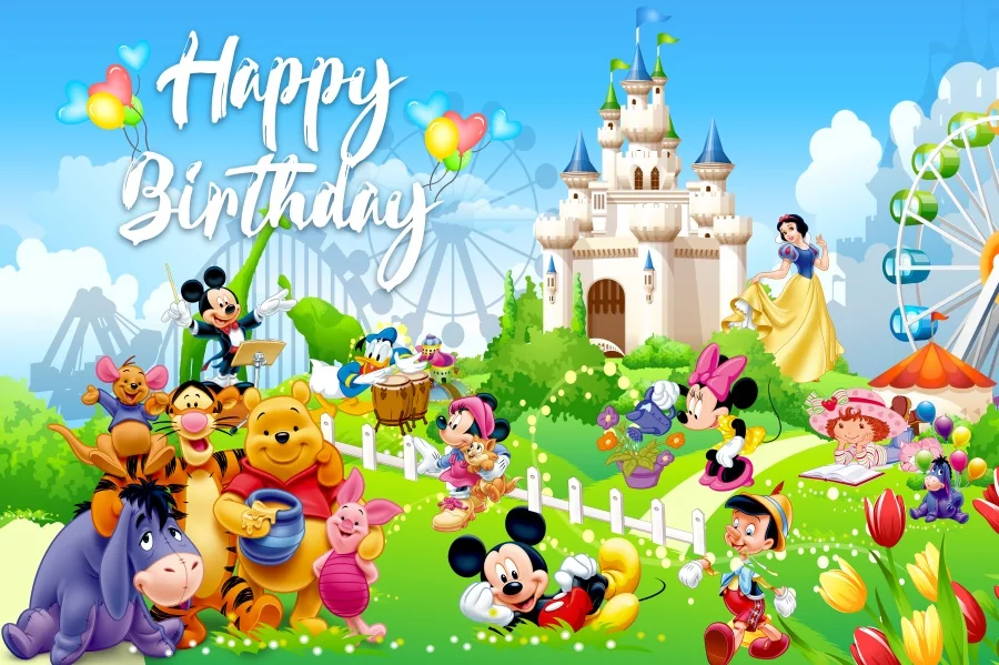 Disney Characters Wallpaper Birthday