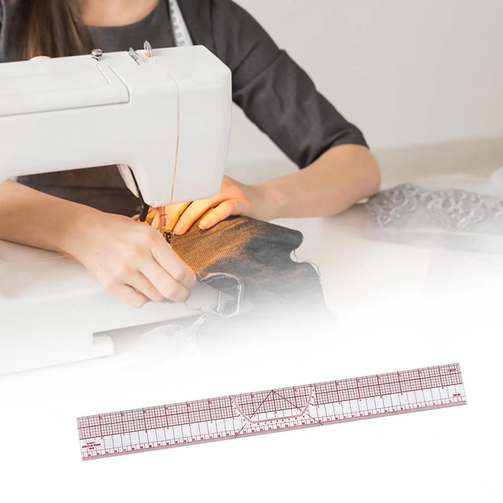 Grading Ruler Metric And Inch Graph Ruler 18 Inch Tailor Ruler for ...