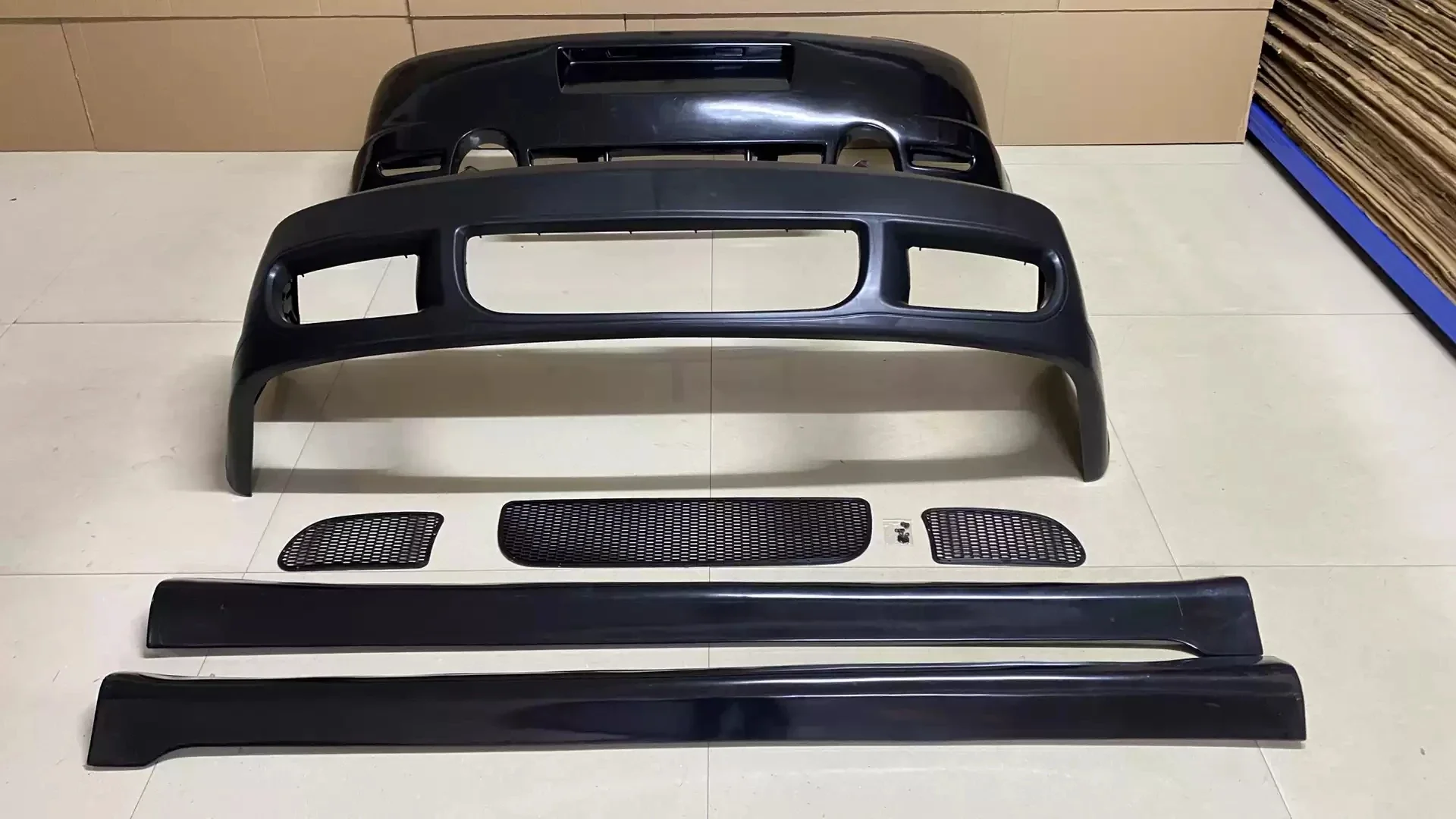 Car surround body kit Front rear bumper Side skirts grill for ...