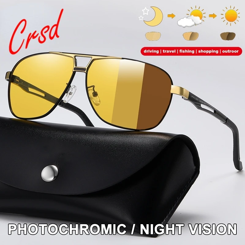 CRSD-Polarized-Photochromic-Sunglasses-Color-changing-Glasses-Anti ...