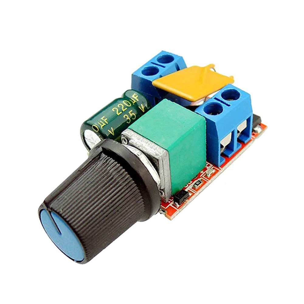 Mini-PWM-DC-Motor-Speed-Controller-Module-3-35V-5A-Max-90W-Speed ...