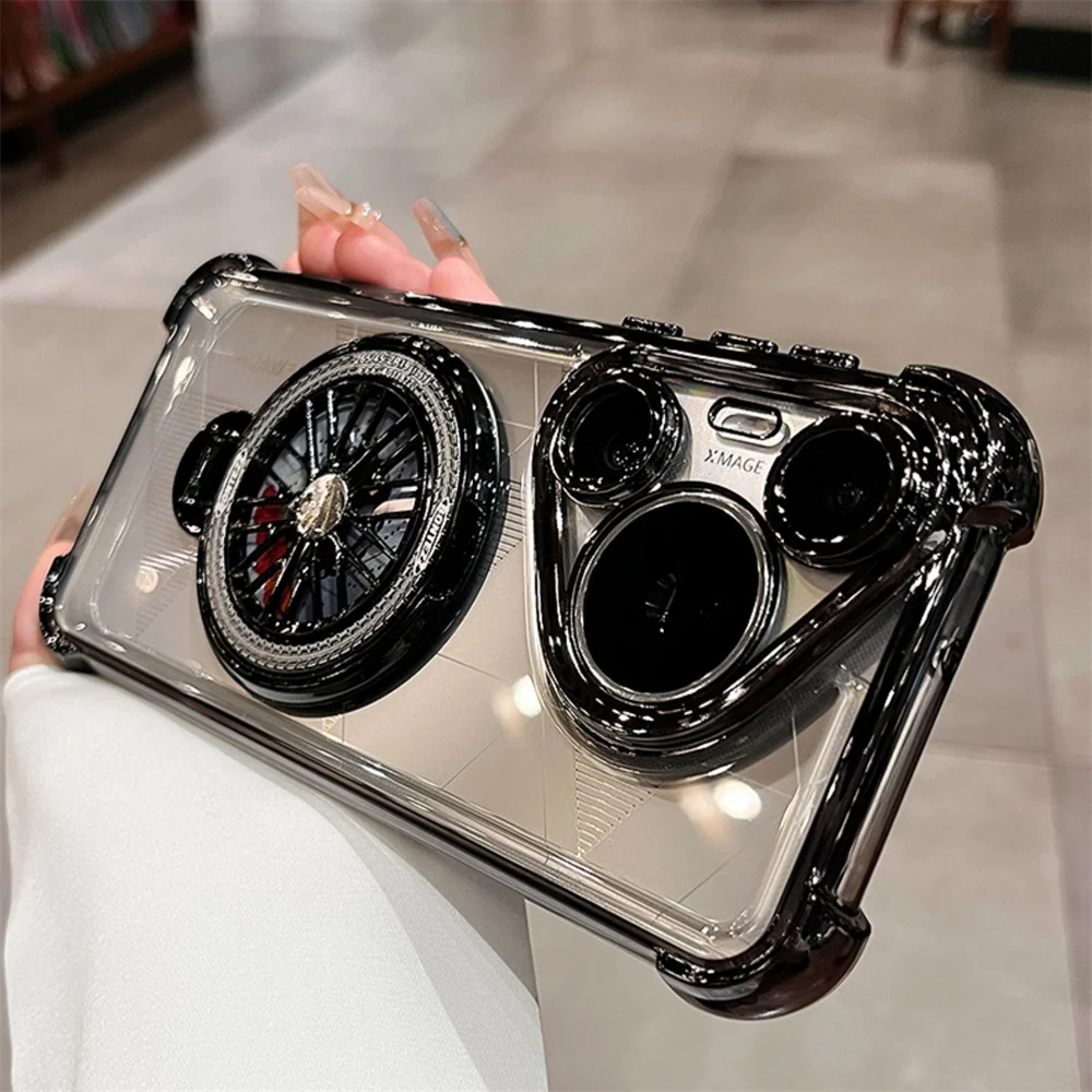 Luxury Armor Gyroscope Magnetic Phone Case for Magic5 (Black)