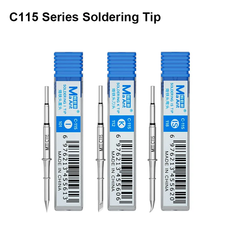 MaAnt-C115-I-IS-K-Universal-C115-Series-Soldering-Iron-Tip-Replacement ...