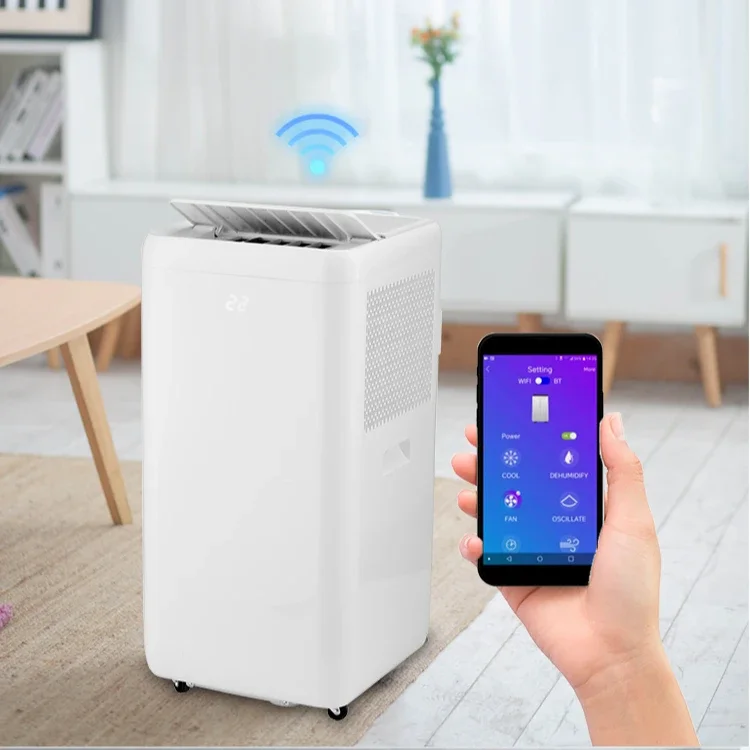 Smart-air-conditioners-portable-12000BTU-white-standing-home-room-use ...