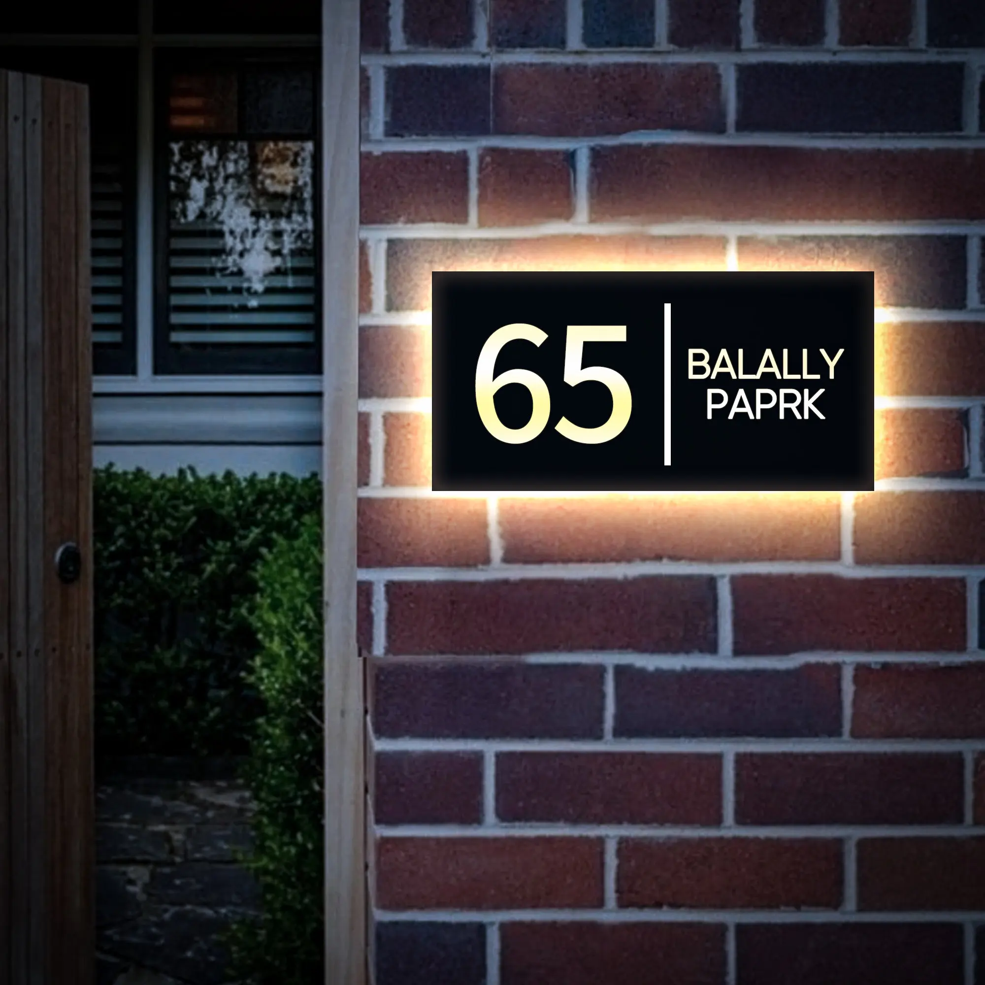 Modern-House-Plaque-Custom-3D-LED-Illuminated-House-Number-Address-Name ...