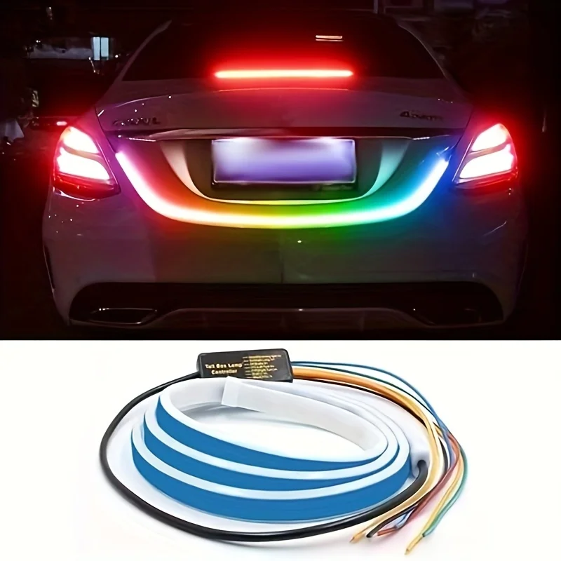 47-59-RGB-LED-Strip-Car-Rear-Trunk-Light-Tailgate-Flow-Running-Rear ...