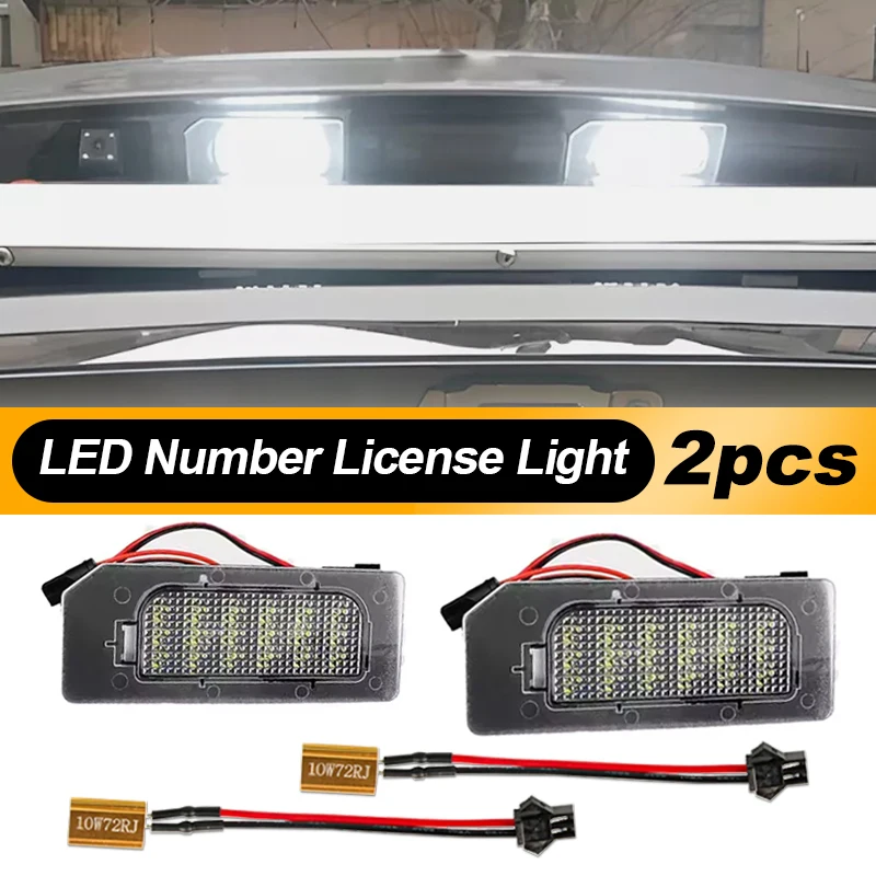 2pcs Car Rear Led License Number Plate Lights Canbus For Mistubishi ASX ...