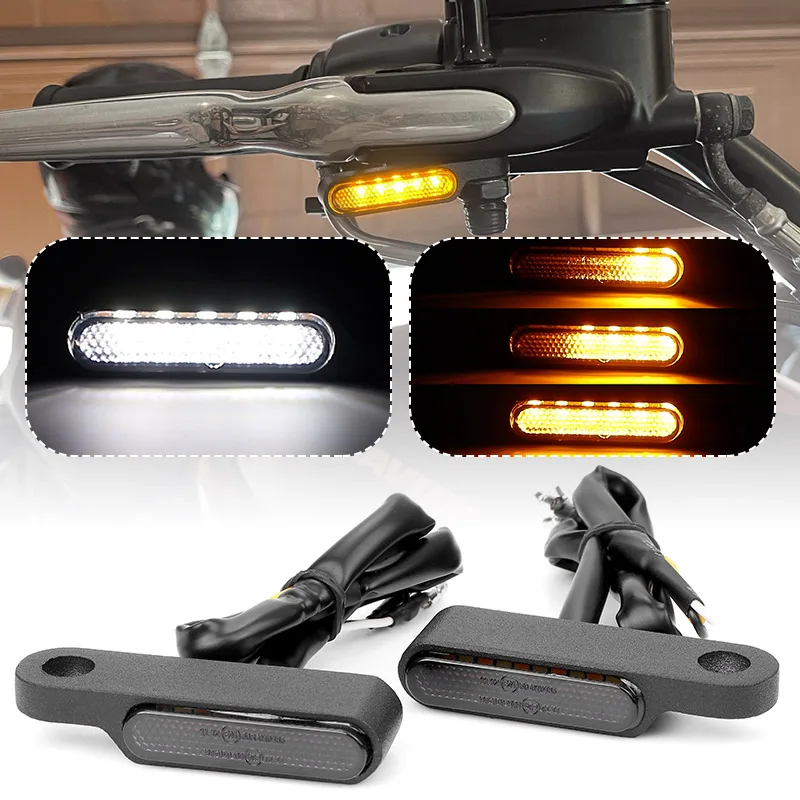 Motorcycle-Mini-LED-Turn-signals-Handlebar-Blinker-Indicators-Amber ...