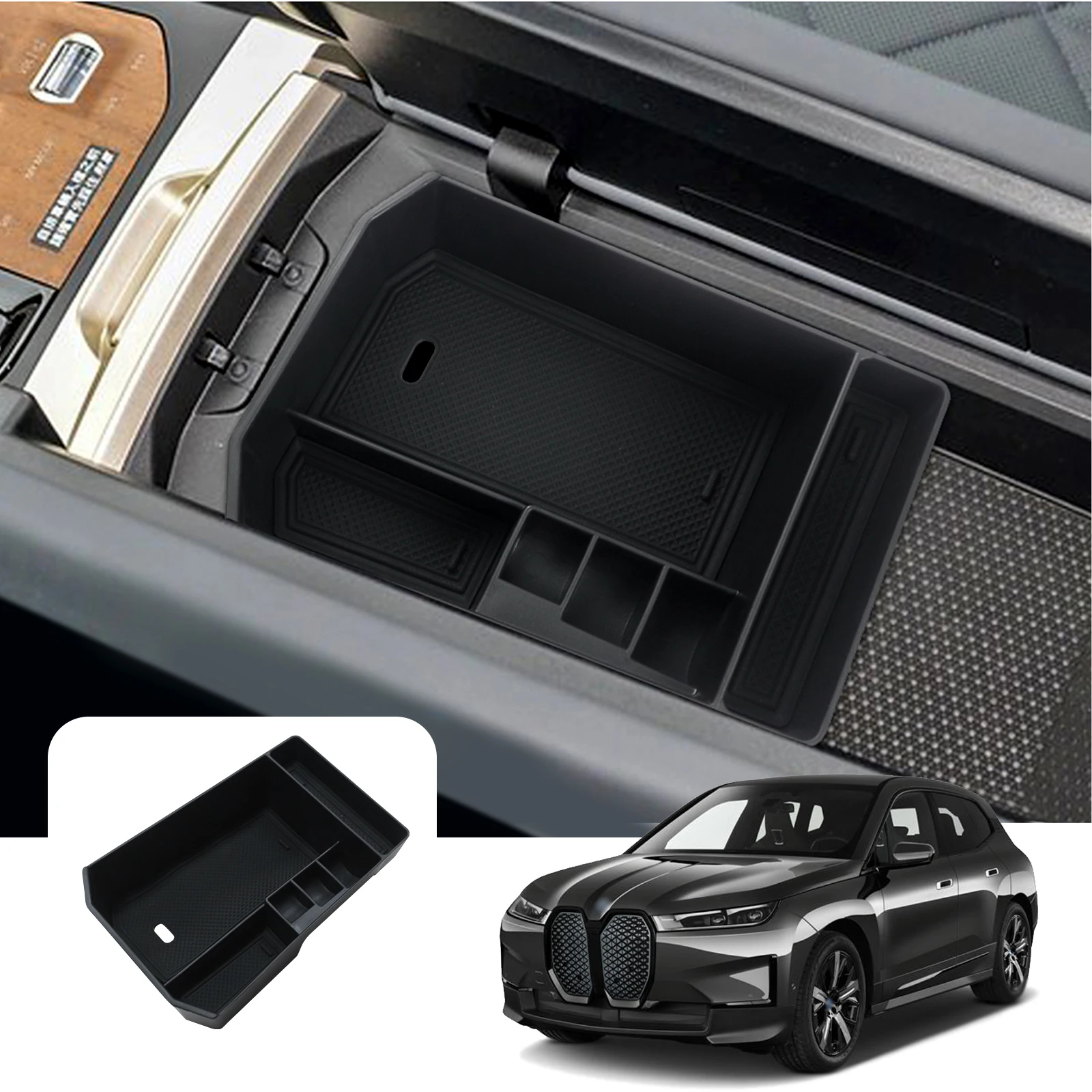 LFOTPP-Car-Central-Storage-Box-for-BMW-iX-I20-EV-2022-2023-Non-slip ...