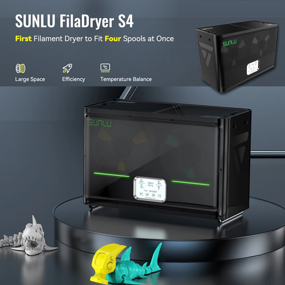 SUNLU-S4-3D-Priting-Accessories-Filament-Dryer-Box-320W-Fast-Heating ...