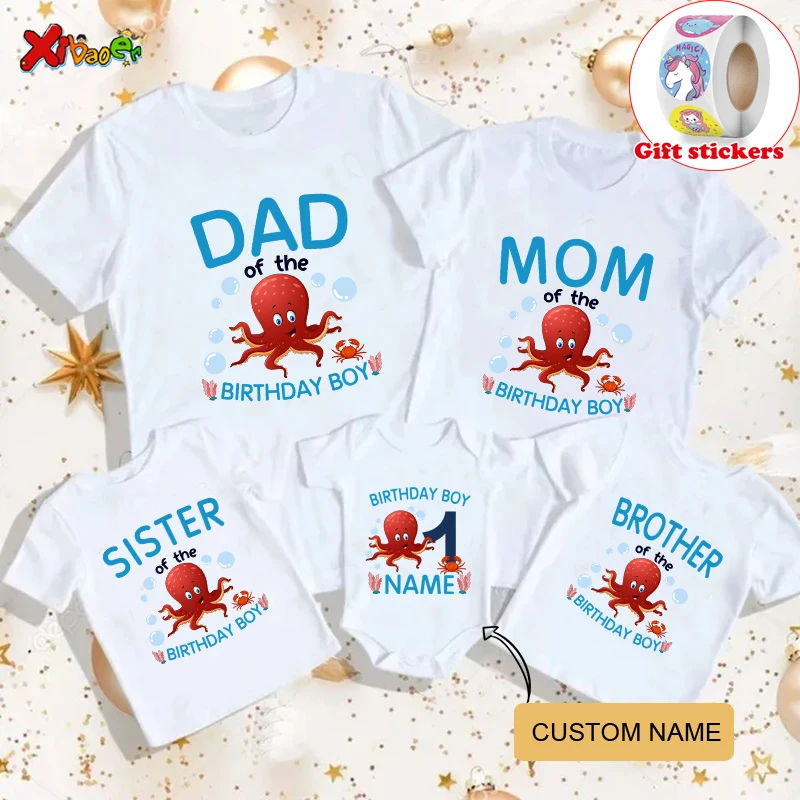 Family T Shirt Kids Custom Name Family Matching Outfits Girl T Shirt ...