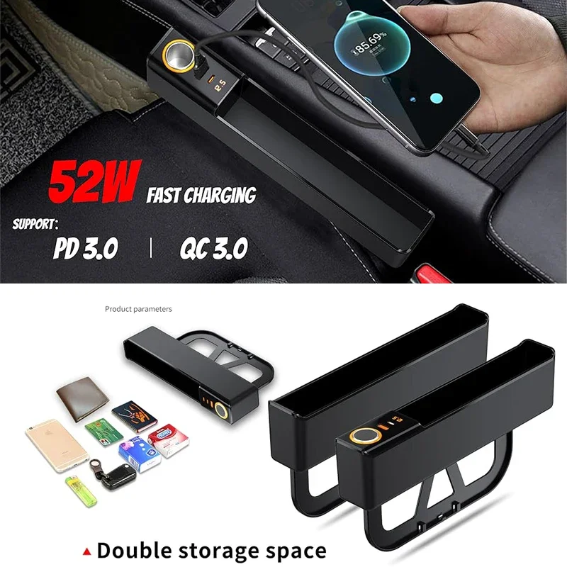 Car-Universal-Seat-Gap-Storage-Box-Multi-functional-Storage-Box-with ...