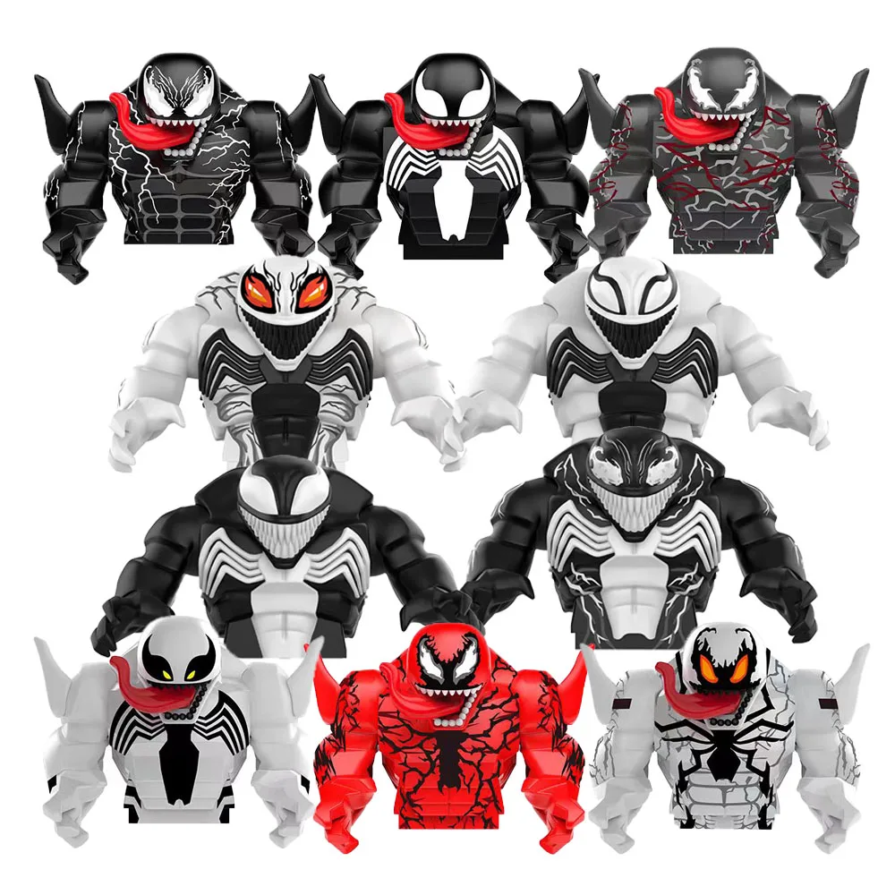 10PCS-DY101-104-AF321-326-Movable-Model-Brick-Venom-Carnage-Riot ...