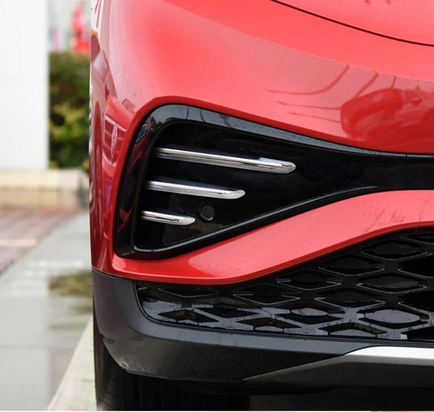 Front-Bumper-Fog-Light-Lamp-Grill-Eyebrow-Eyelid-Strip-Cover-Trim-For ...