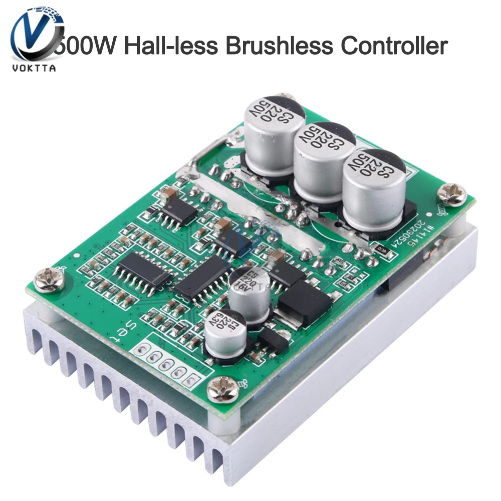 DC12-36V Brushless Motor Controller Hall Motor Driver Board 500W High ...