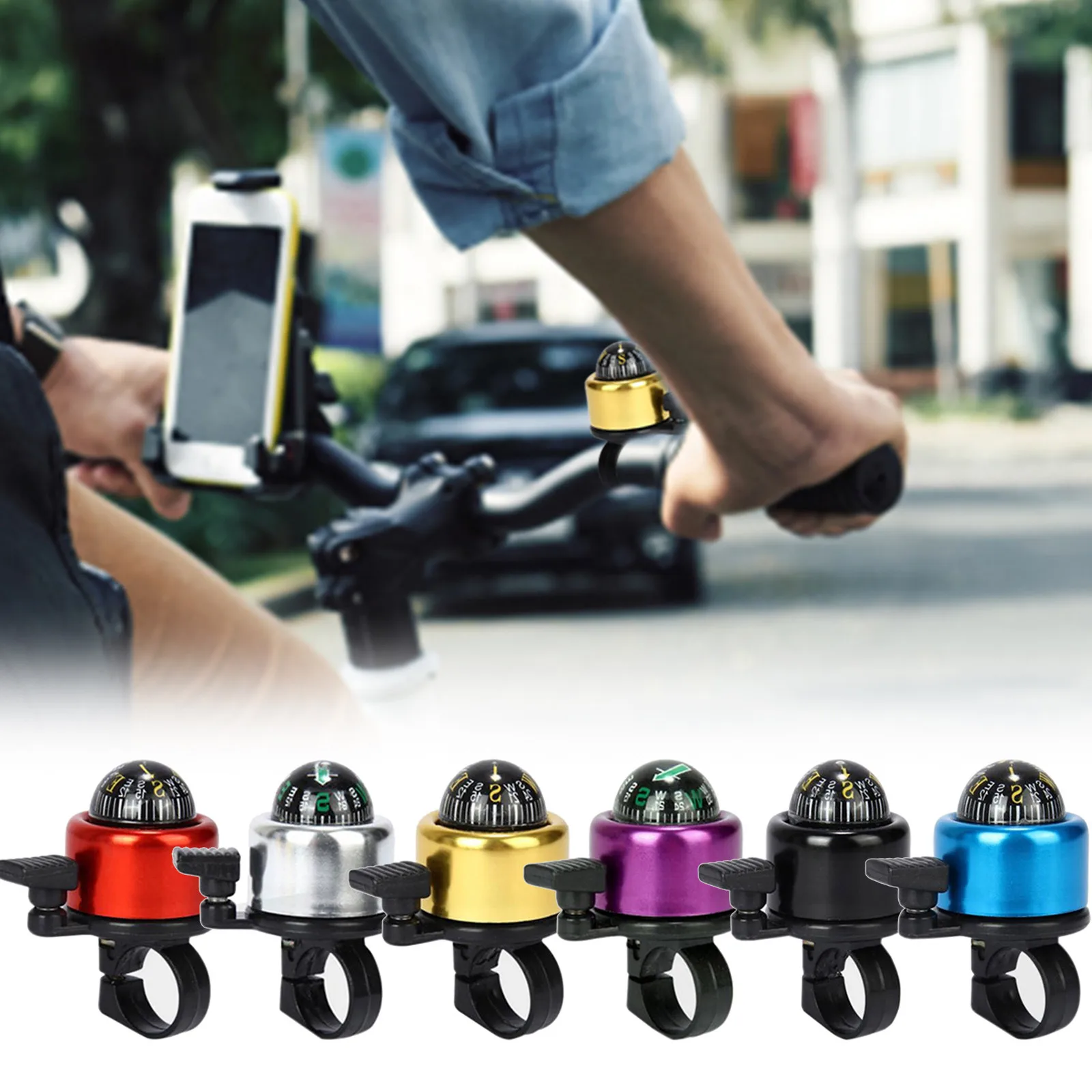 1-PCS-Creative-Aluminum-Alloy-Bicycle-Compass-Ring-Bell-Road-Mountain ...